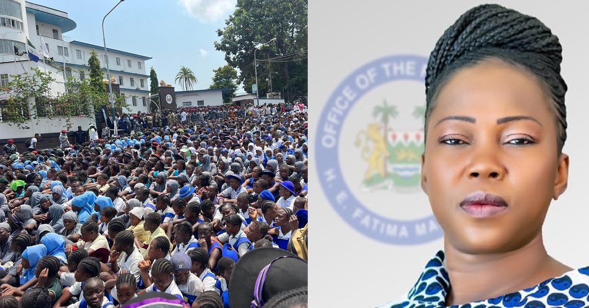First Lady Fatima Bio Hails Women of Sierra Leone