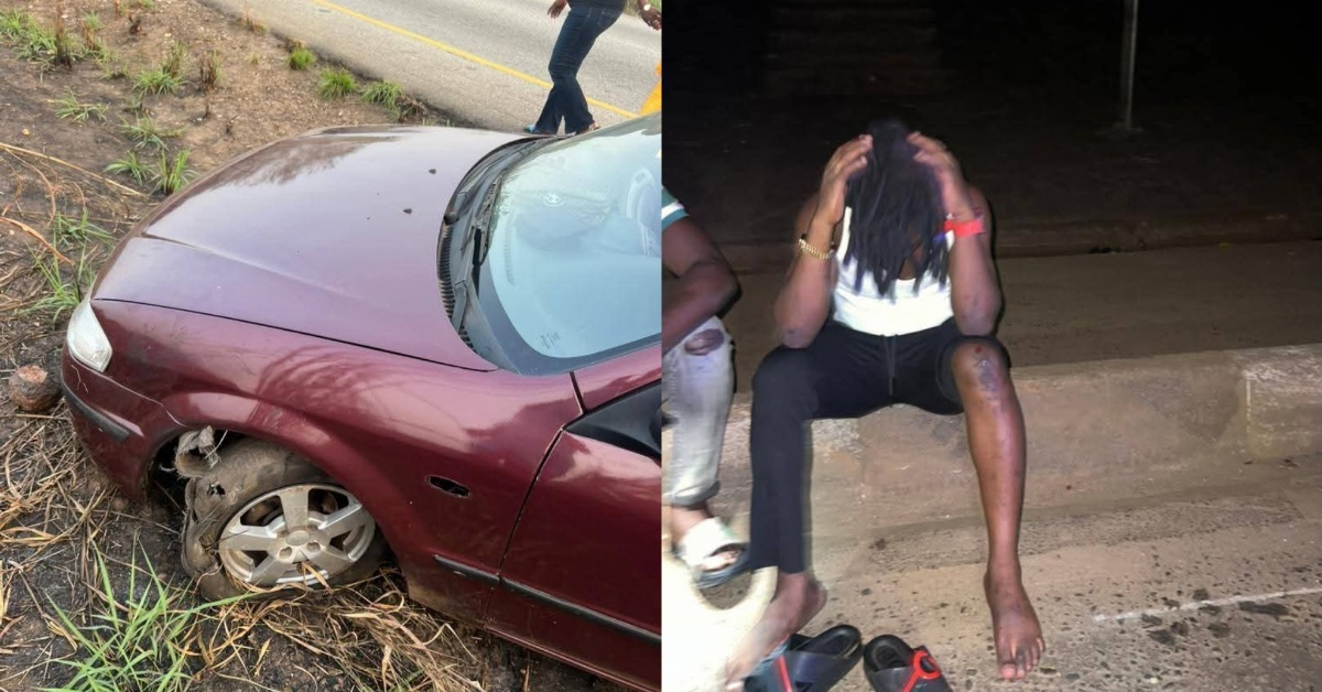 Robinho D Comedian Survives Gruesome Car Accident on Bo Highway